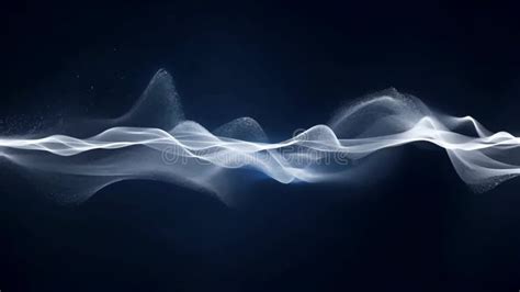 Abstract Dynamic Energy Flow On Black Background Stock Footage Video Of Communication Light