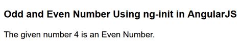 Odd And Even Numbers Using Ng Init In Angularjs Free Computer