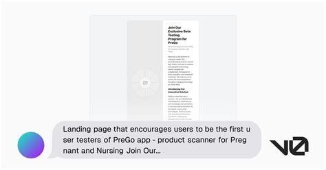 Landing Page That Encourages Users To Be The First User Testers Of Prego App Product Scanner