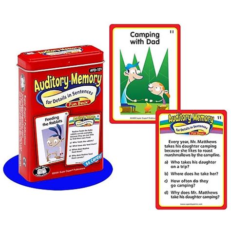 Auditory Memory For Details In Sentences Fun Stuff Educational