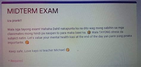 Philippine Star Its A Prank 🤪📝 A University Facebook