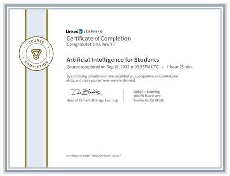 Arun P On Linkedin Artificialintelligence Course Linkedin
