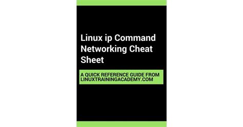 Linux Ip Command Networking Cheat Sheet Free Cheat Sheet