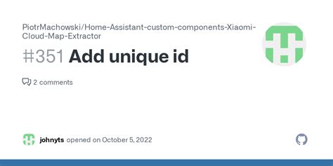 add unique id · issue 351 · piotrmachowski home assistant custom