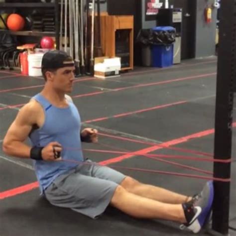 Seated Banded Rows By Lucy G Exercise How To Skimble