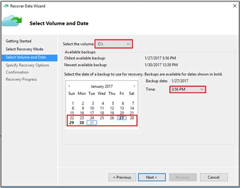 restore all files in a volume with mars azure backup microsoft learn