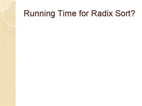 Linear Time Sorting Counting Sort Counting Sort Is