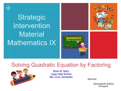Strategic Intervention Materials On Mathematics 20 Pptx