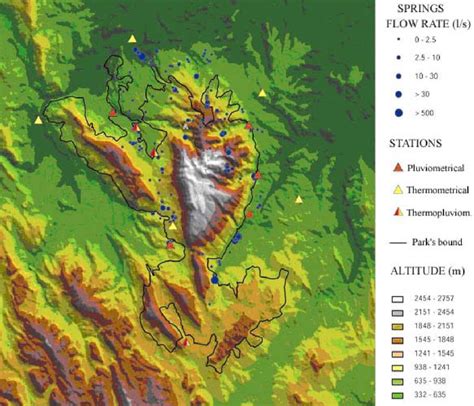 Figure1 Layout Arcview With Tin 3d Of The Area With Thermopluviometric Download Scientific