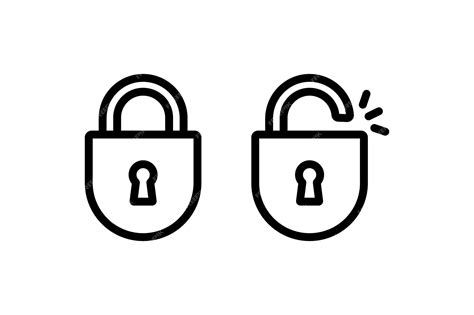 Premium Vector Locked And Unlocked Lock Icon Editable Stroke Vector Design