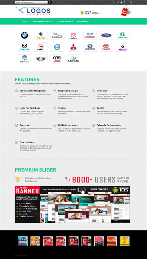 Logos Showcase Pro Grid Carousel Perspective By Lambertgroup