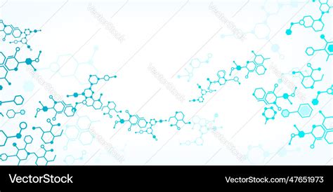 Molecule Structure Background Molecular Pattern Vector Image