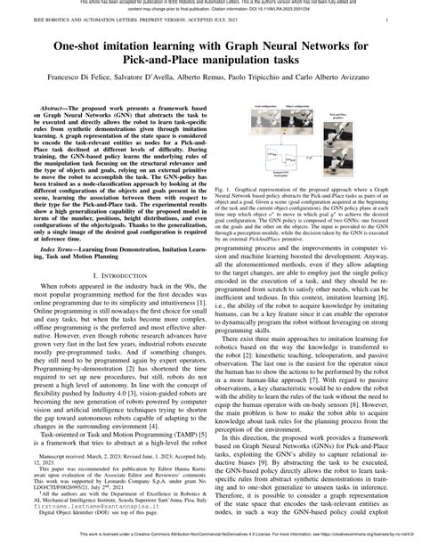 pdf one shot imitation learning with graph neural networks for pick