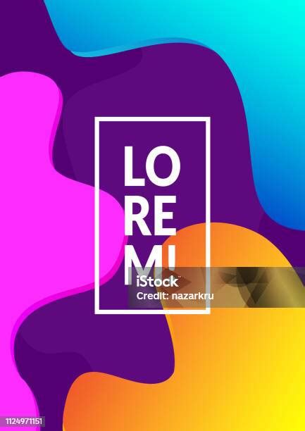 커버 액체 색상 모양 템플릿 표지 현수막 배너 포스터 전단지 벡터 일러스트입니다 Eps 10입니다 0명에 대한 스톡 벡터 아트 및 기타 이미지 Istock