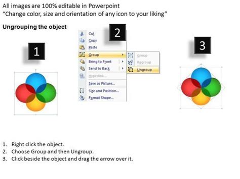 Powerpoint Slide Graphic Four Overlapping Ppt Template