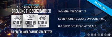 10th Gen Intel Core I7 H Series Mobile Processor Able To Deliver 5GHz