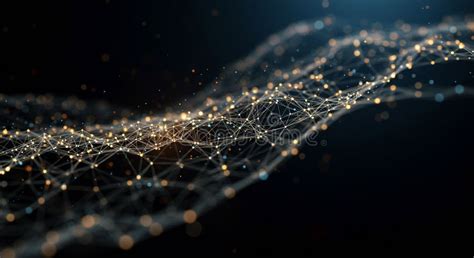 A Digital Visualization Depicting A Network Of Interconnected Nodes