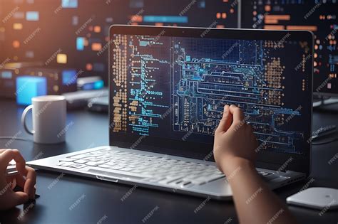 Premium Ai Image Programmer Developer Typing Script Source Languages
