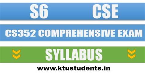 CS Comprehensive Exam S CSE KTU Babes Engineering Notes Syllabus Textbooks Questions