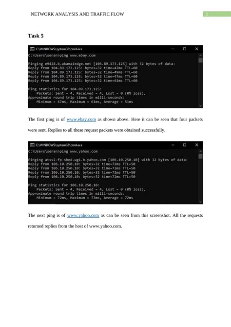 Network Analysis And Traffic Flow Wireshark Analysis Report