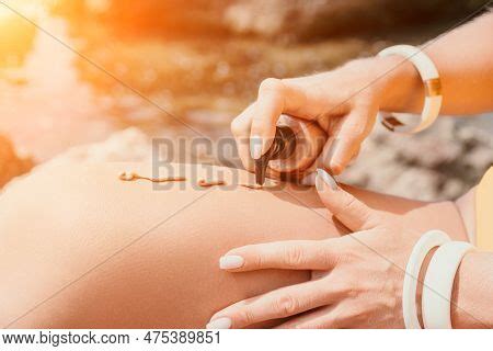 Suntan Lotion Sexy Image Photo Free Trial Bigstock