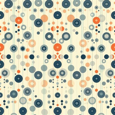 Abstract Geometric Pattern With Circular Elements Premium Ai