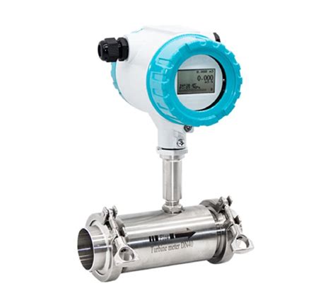 Stainless Steel Polished Battery Sanitary Turbine Flow Meter For Residential Industrial