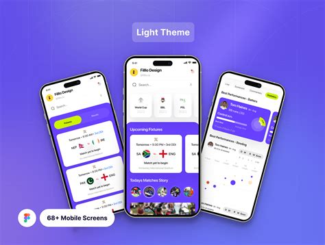 Filllo Cricket Live Score Ui Kit