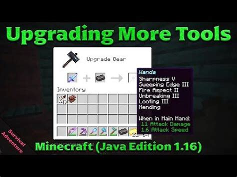 On A Quest To Upgrade More Tools In Minecraft Java Edition I Go Netherite Hunting This Video