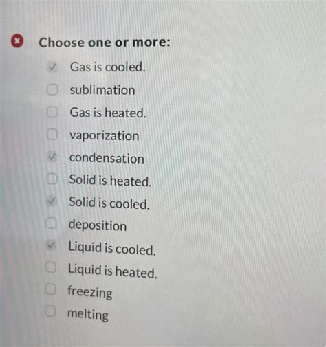 Solved For The Heating Curve Shown Below Select All The