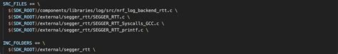 debugging nrf52 projects with nrf log module