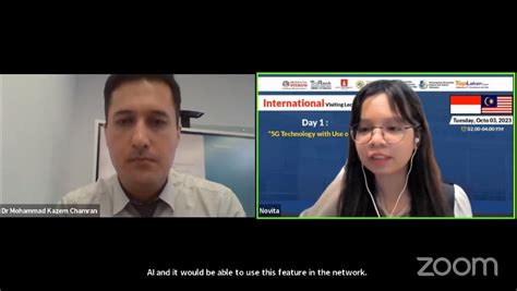 International Visiting Lecture 5g Techbology With Use Of Ai