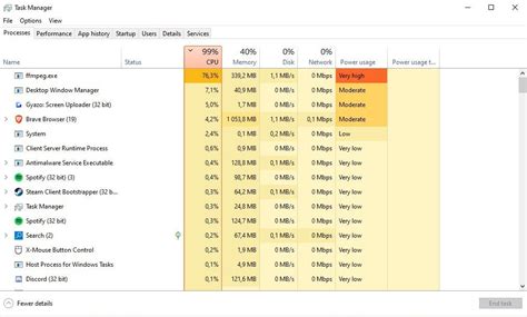 cpu always at 100 when watching a movie r jellyfin