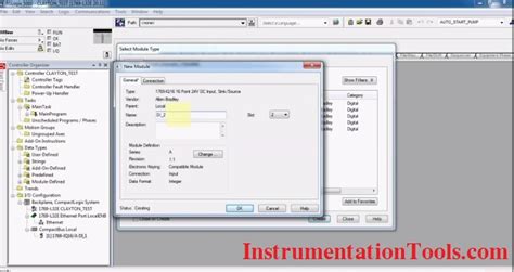 RSLogix 5000 PLC Programming Procedure Instrumentation Tools