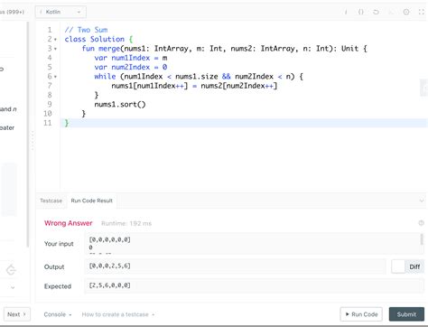 Merge Sorted Array Accept Wrong Solution · Issue 508 · Leetcode