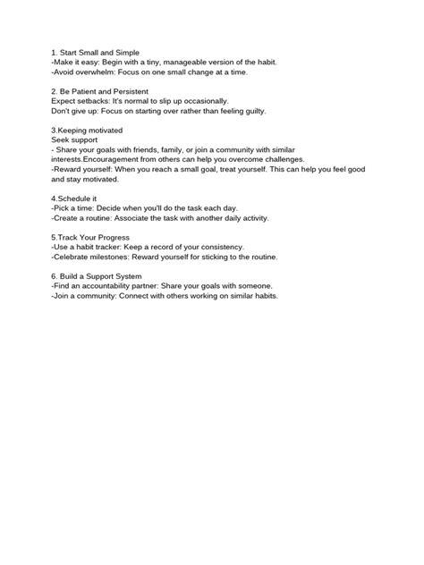 How Can We Develop This Habbit Pdf