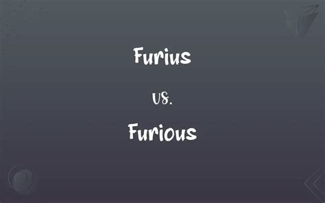 Furius Vs Furious Mastering The Correct Spelling