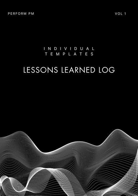 Lessons Learned Log Template Pitol In Motion