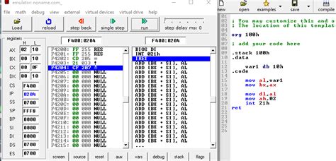 Assembly Language Tutorial First Program In Emu8086 Emulator Adnan Online Class