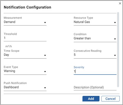 site level configure notification
