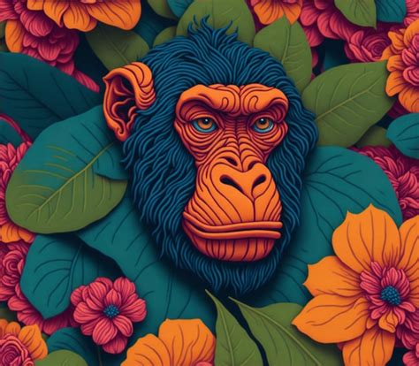 Premium Ai Image 3d Colorful Flower Patterns