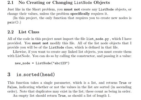 Solved Class ListNode Models A Single Node In A Chegg