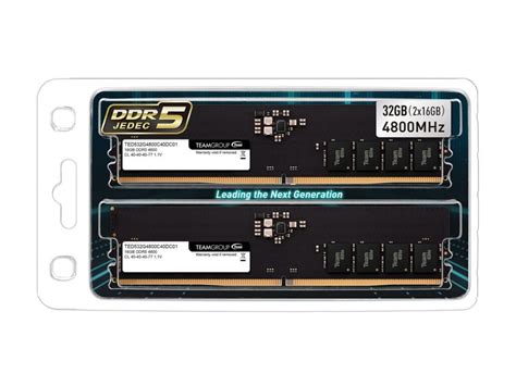 Teamgroup Elite Ddr5 4800 32 Gb 2 X 16 Gb Memory Kit Now Available For Sale And Already Out Of Stock