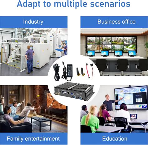Buy Industrial Mini Pc Kinupute Fanless Desktop Computer I G Windows Pro Gb Ddr