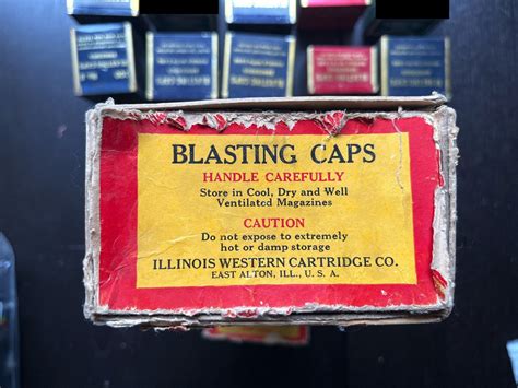 Western Blasting Cap Tins And Western Blasting Cap Box 4947665914