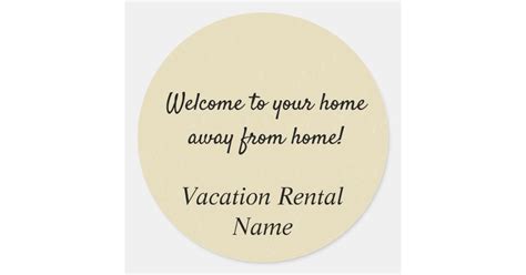 Airbnb Stickervacation Rental Welcome Sticker Zazzle