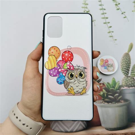 قاب گوشی Galaxy A71 سامسونگ فانتزی برجسته محافظ لنز دار طرح جغد پاپ