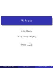 PS1 Solution Pdf PS1 Solution Gerhard Hancke The City University Of