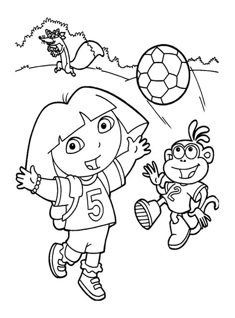 Dora The Explorer Coloring Page To Print Dora The Explorer Coloring Pages