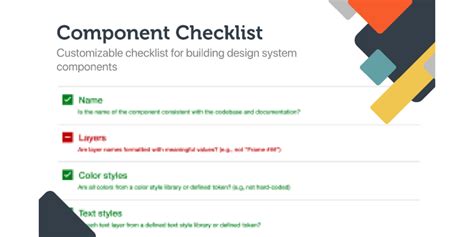 Customizable Component Checklist Figma